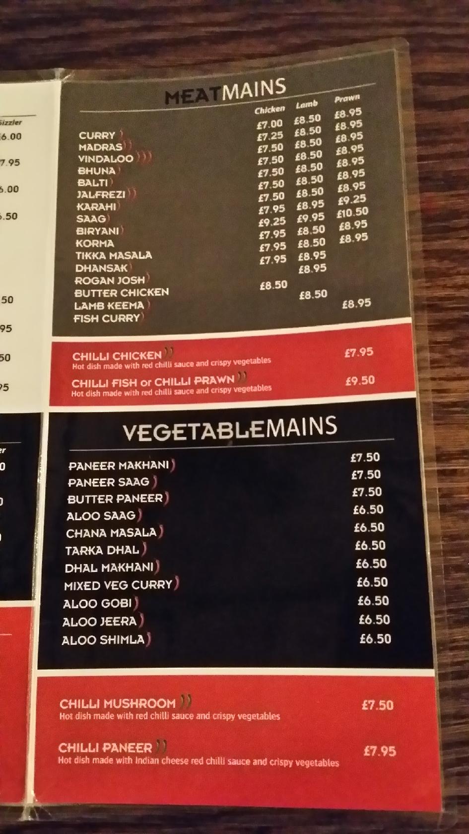Menu at The Hop and Vine pub & bar, Telford