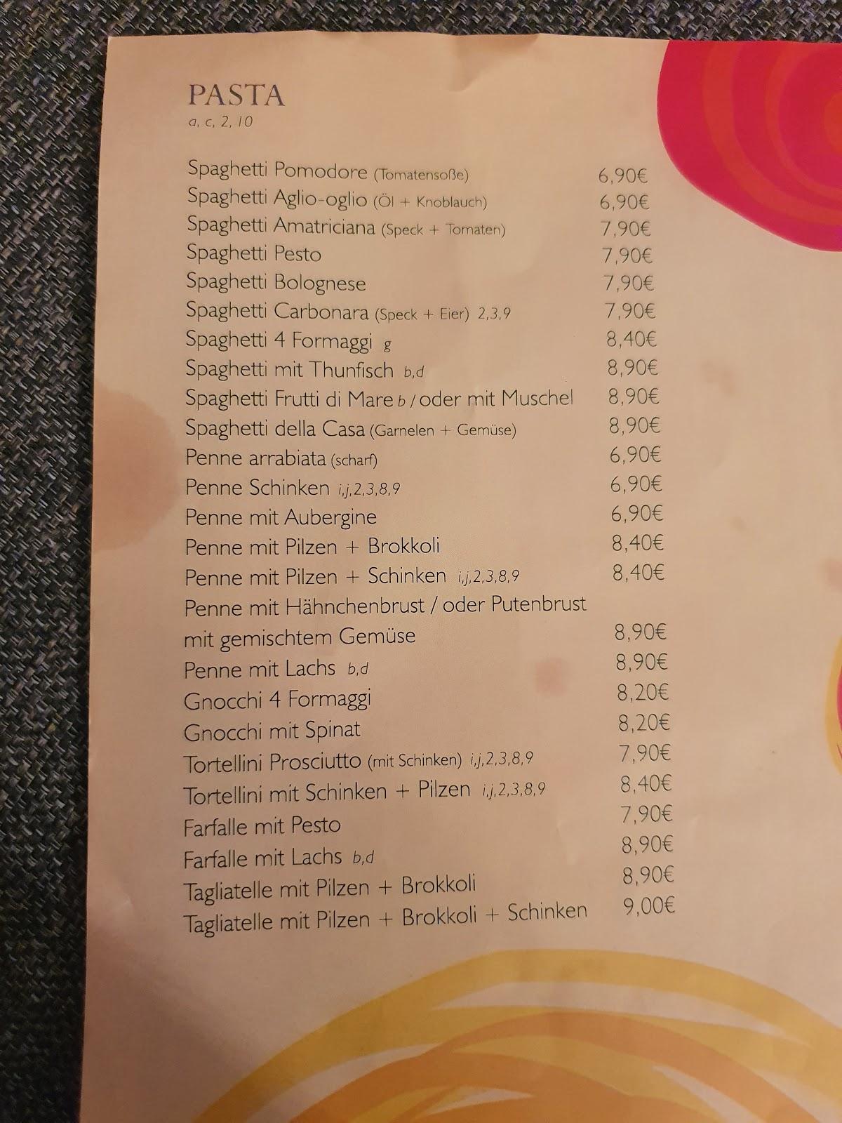 Speisekarte von Pizza e Pasta Da Francesco, München