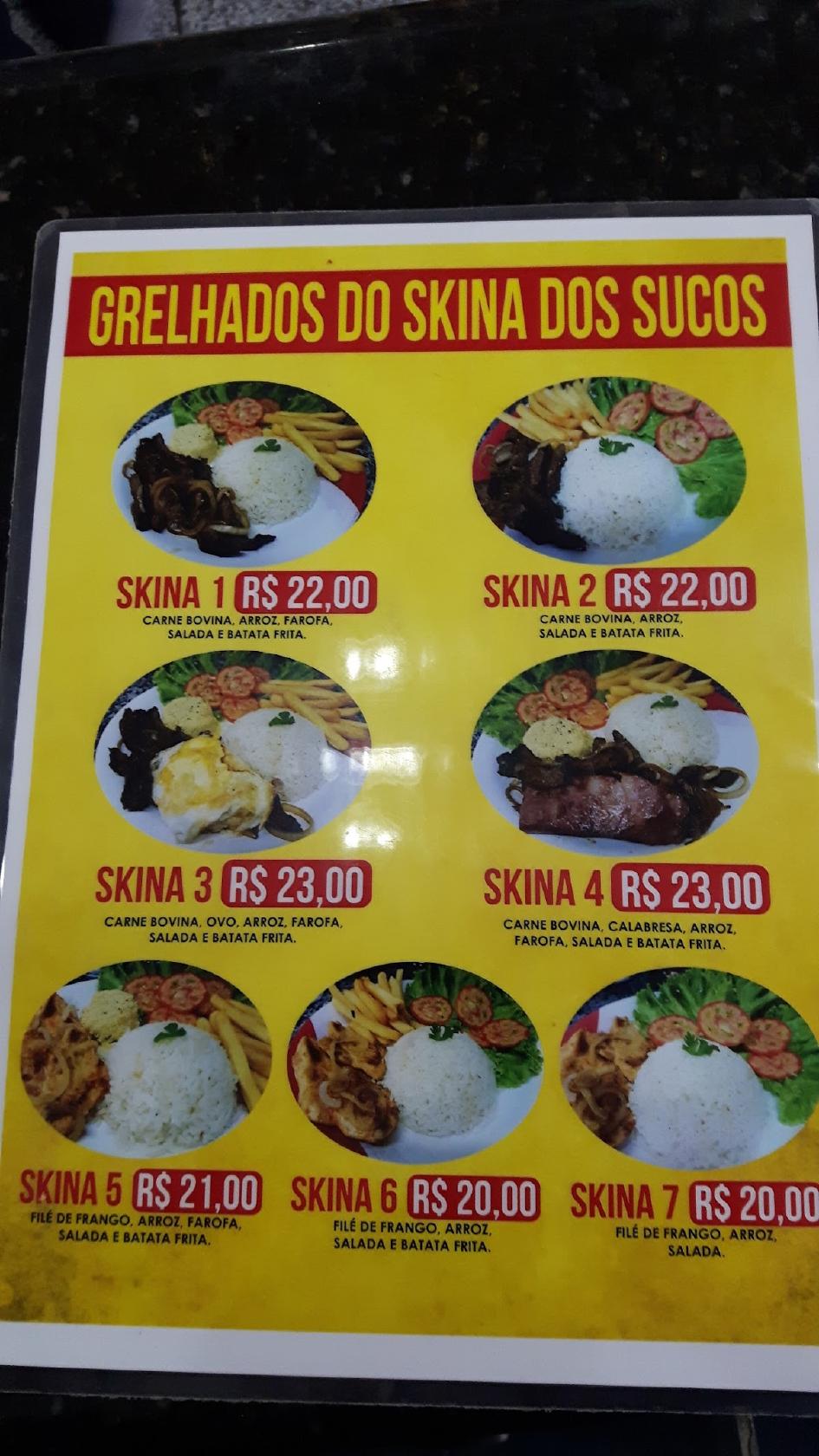 Menu at Skina dos Sucos pub & bar, Manaus, Av. Sete de Setembro