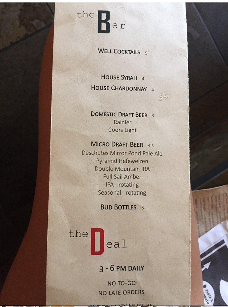 Menu at Divots Restaurant, Hood River