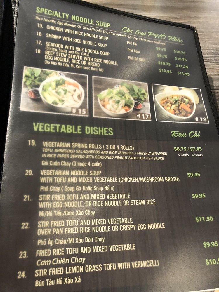 Menu at Pho Ha plus Vietnamese Cuisine restaurant, Diamond Bar