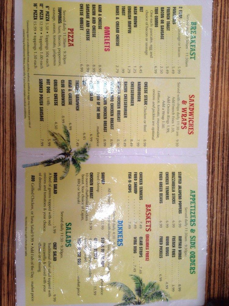 Menu at Atrium Cafe & Bar, Ocean City