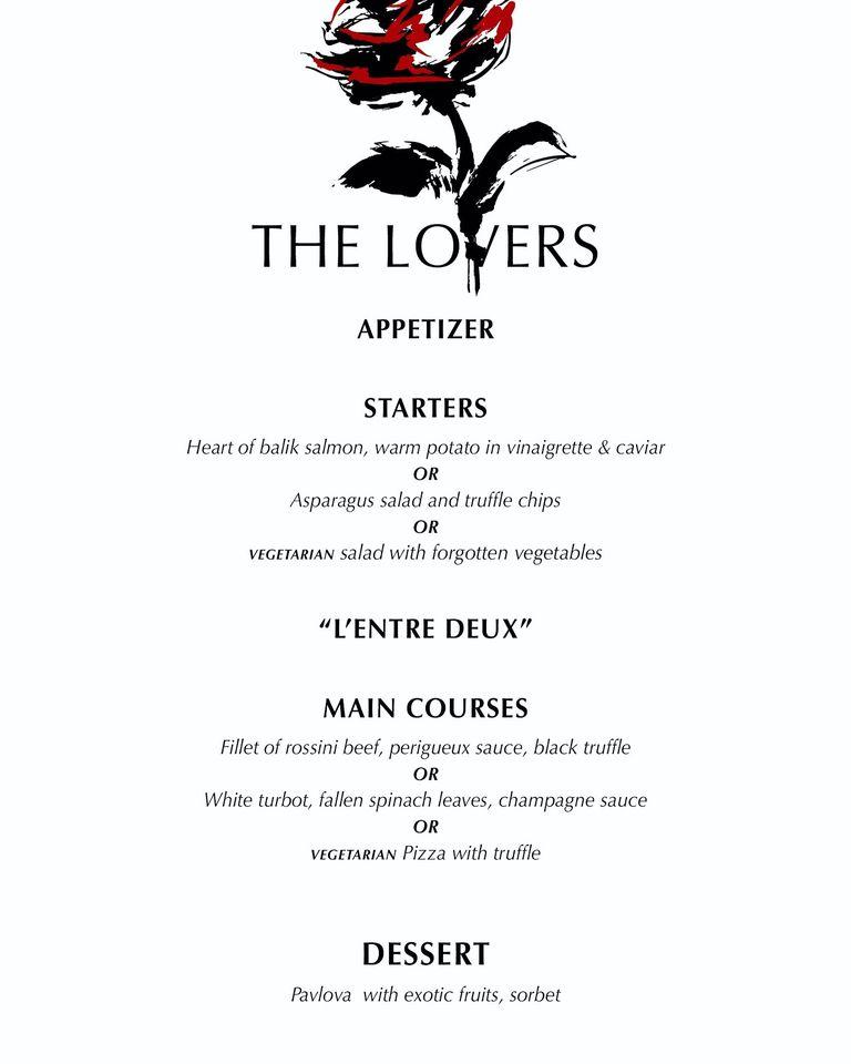 Menu at Verde restaurant, Paris, 24 Av. George V