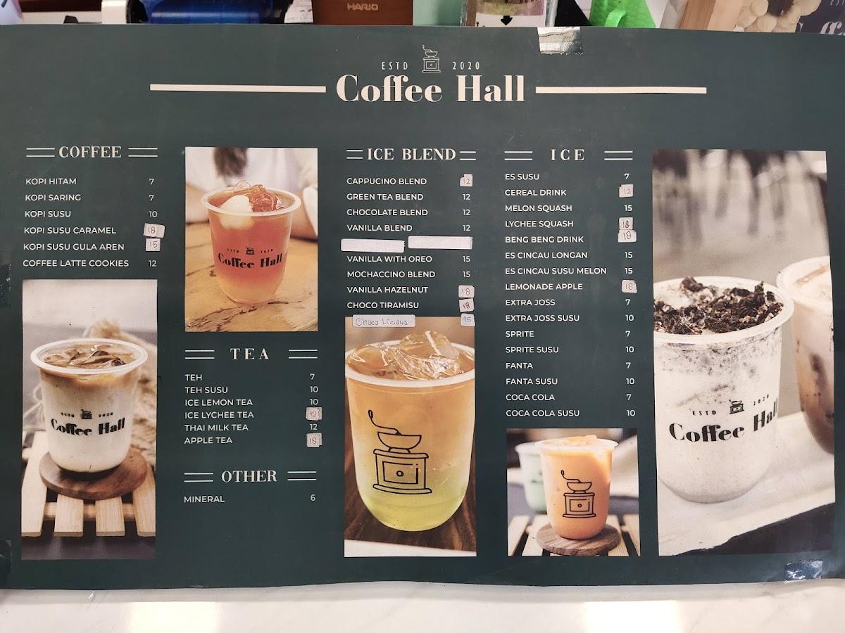 Menu at Coffee Hall, Pontianak