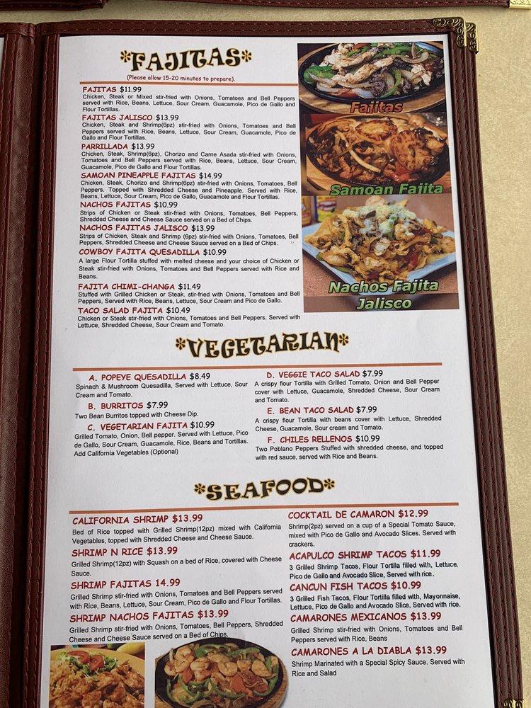 Menu at El CHARRO TEXANO TACOS AND TAPS restaurant, Richmond