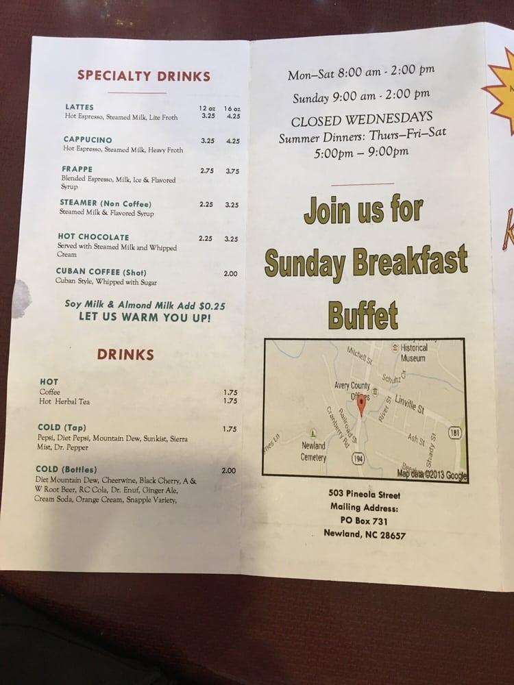 Menu at Kaye's Kitchen fast food, Newland