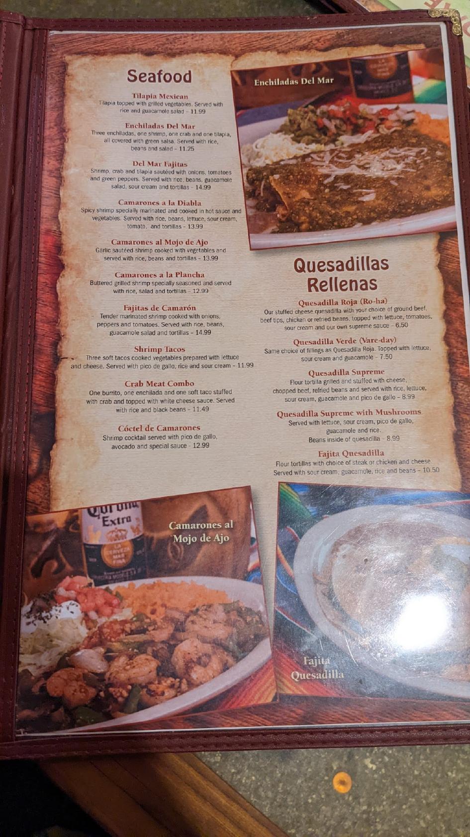 Menu at Toro Loco restaurant, Urbana