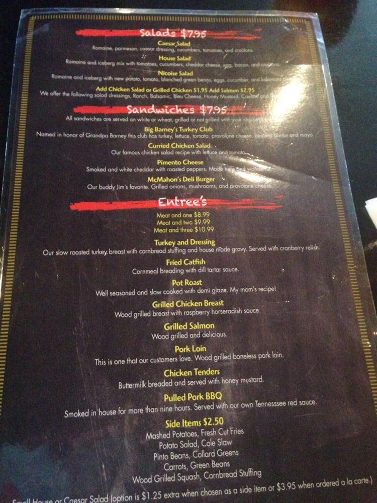 Menu at Dean's Restaurant & Bakery Oak Ridge, Oak Ridge