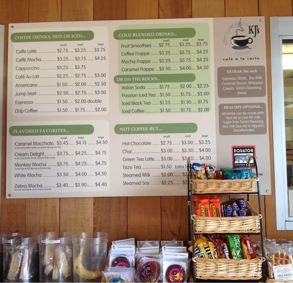 Carta de KJ's Cafe, Los Altos Hills, Perimeter Rd
