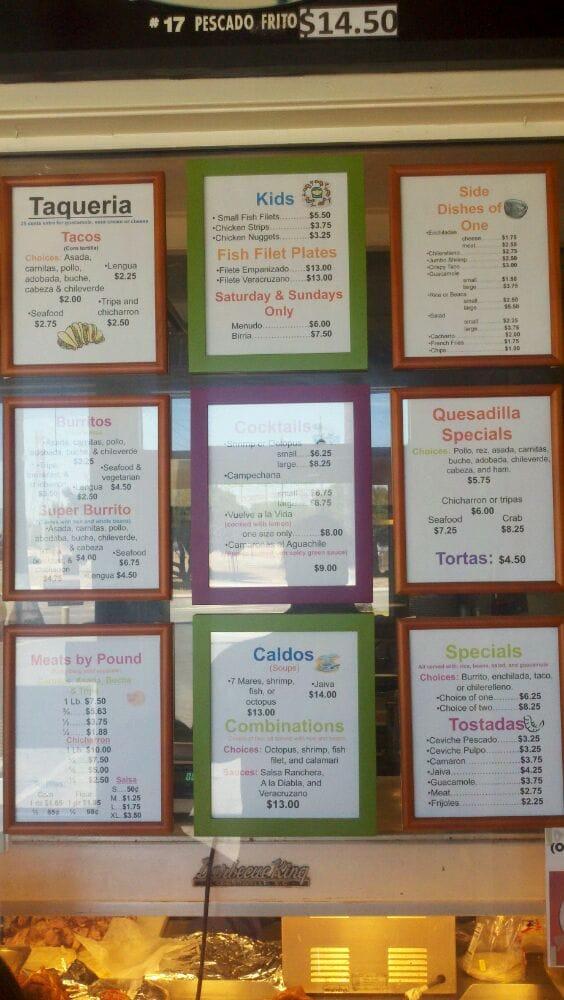 Menu at Gutierrez Drive In restaurant, Salinas