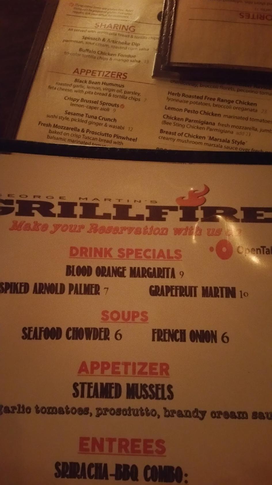 Menu at George White Restaurant, Syosset