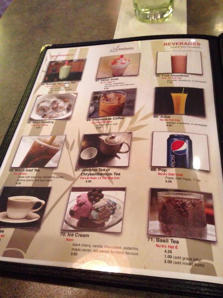 Menu at Milu Fresh Rolls & V-Subs(EAST) restaurant, Regina
