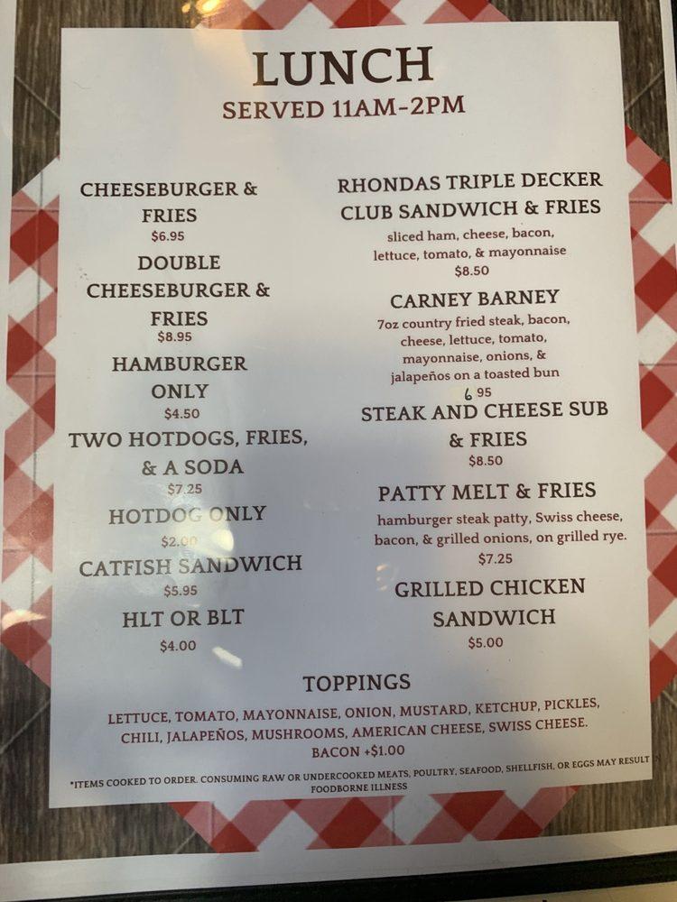 Menu at Watkins Grill restaurant, Raleigh