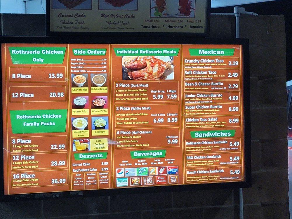 Menu at Chicken Express fast food, Vallejo