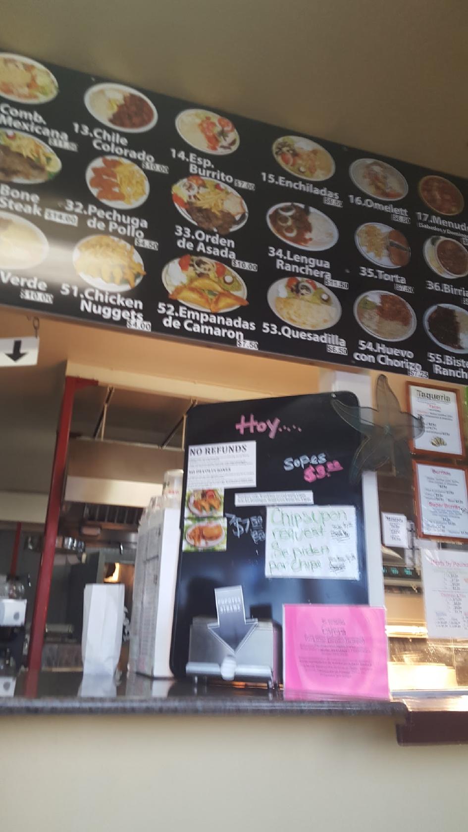 Menu at Gutierrez Drive In restaurant, Salinas