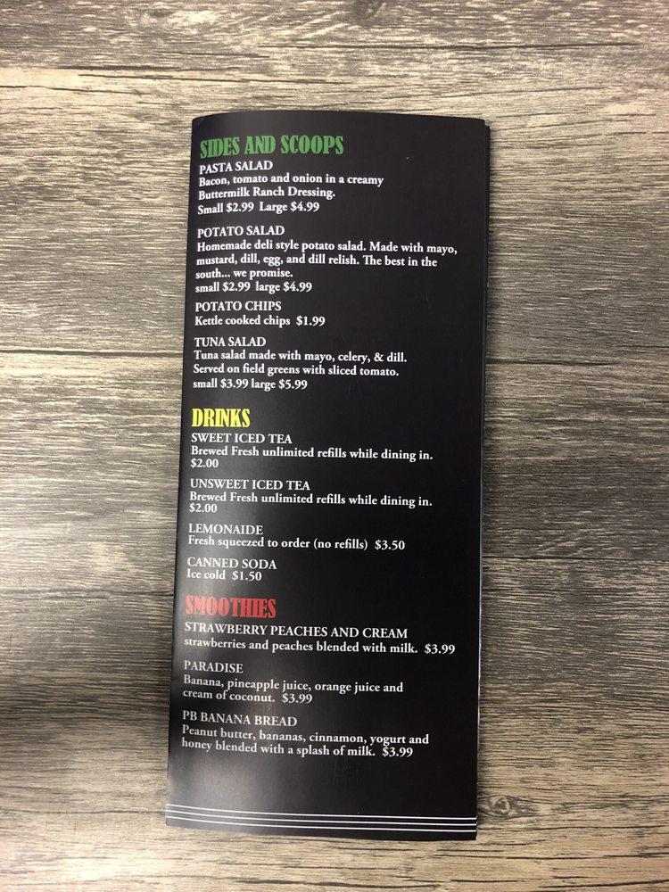Menu at The Fresh Stop restaurant, Indiantown