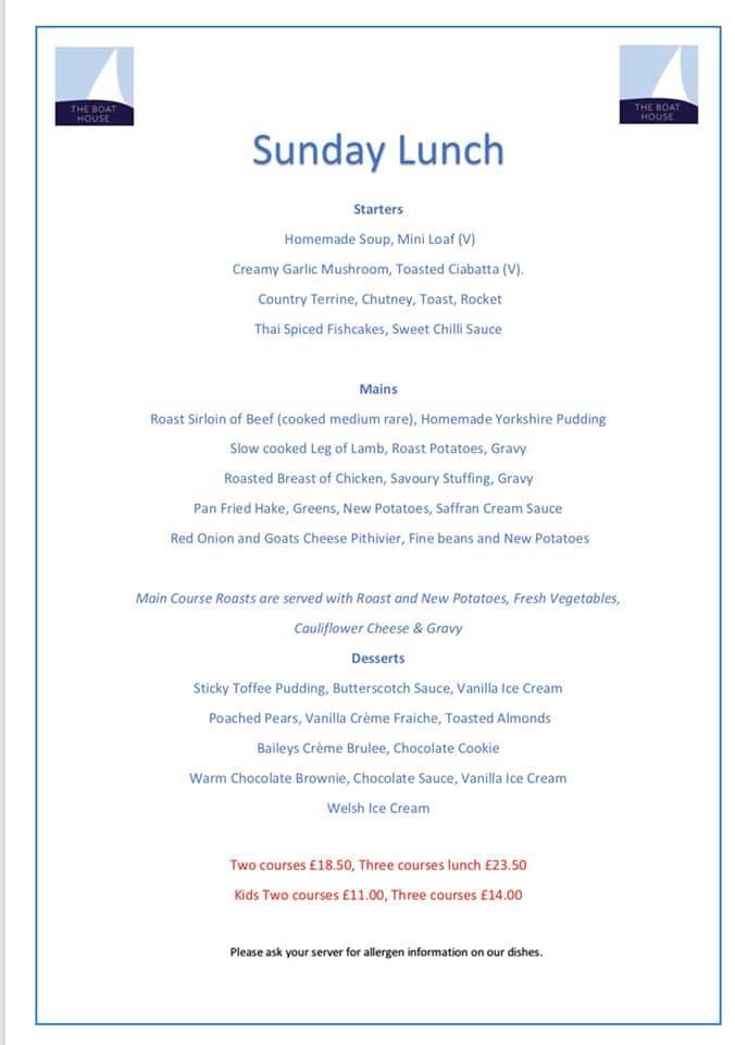 Menu at The Sully Inn pub & bar, Penarth