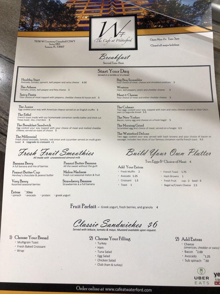 Menu at Rocky Point Deli restaurant, Tampa
