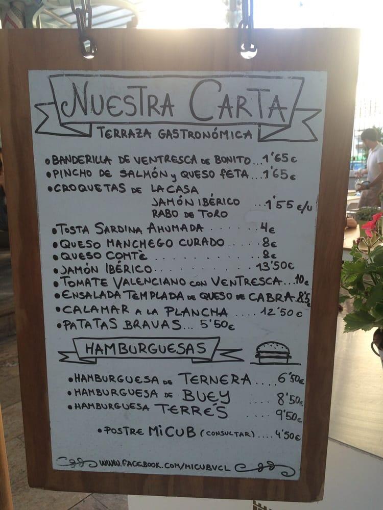 Menu at Food Túria pub & bar, Valencia, Av. d'Amado Granell Mesado