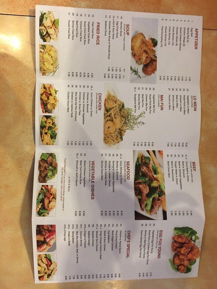 Menu at Grand Buffet restaurant, Pace