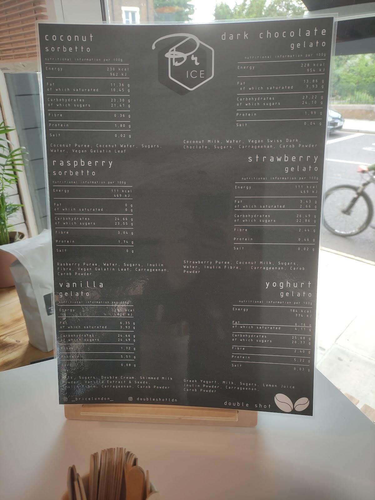 Menu at Double Shot restaurant, London, 744 Harrow Rd