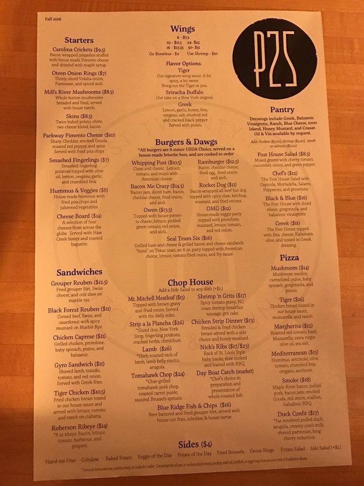 Menu at Post 25 Kitchen & Lounge pub & bar, Arden