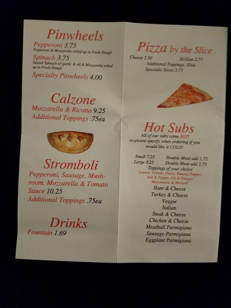 Menu at Ginos Real New york Pizza pizzeria, Myrtle Beach, Renee Dr