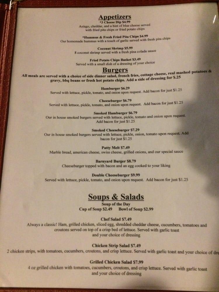 Menu at Penelope's Lil' Cafe, Lincoln