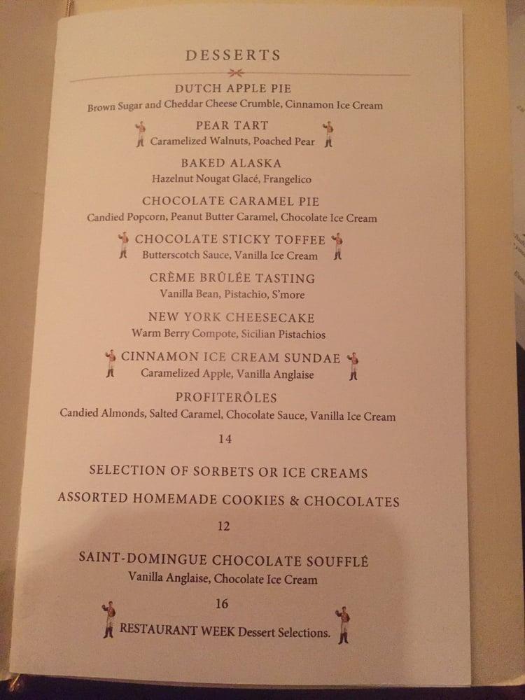 Menu at 21 Club, West New York, 21 W 52nd St