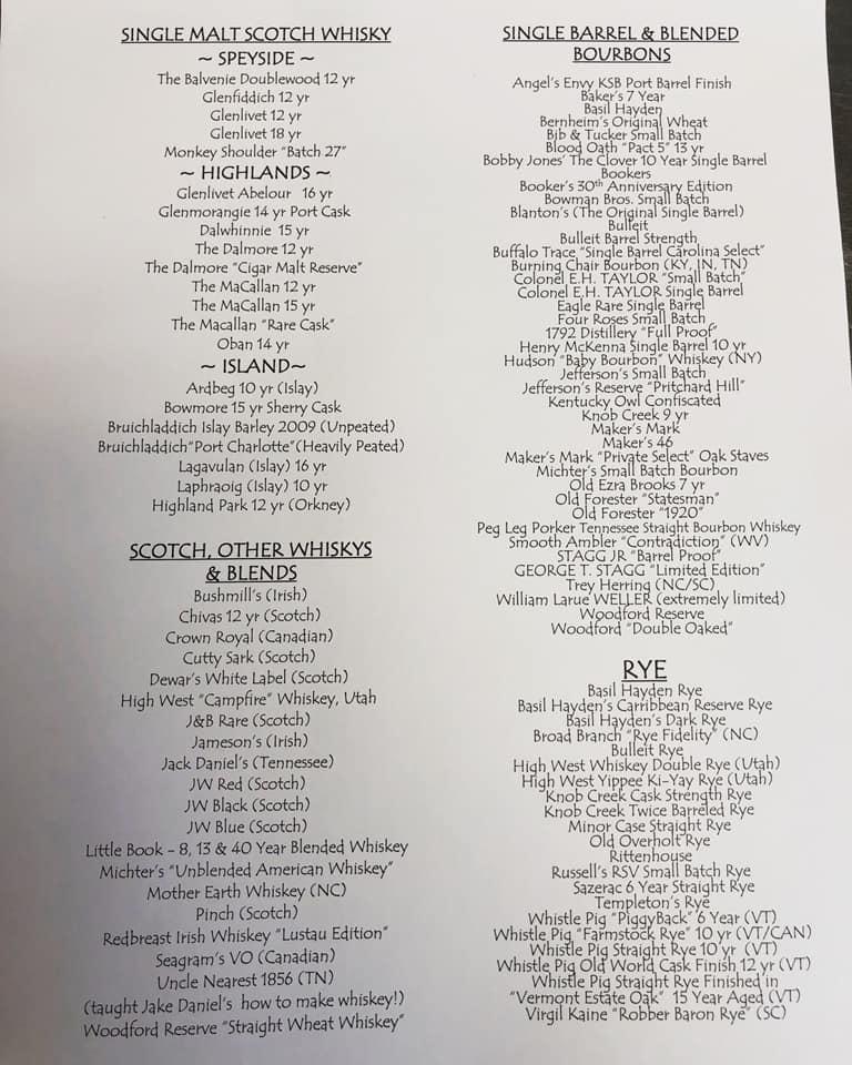Menu at Port Land Grille restaurant, Wilmington, Eastwood Rd