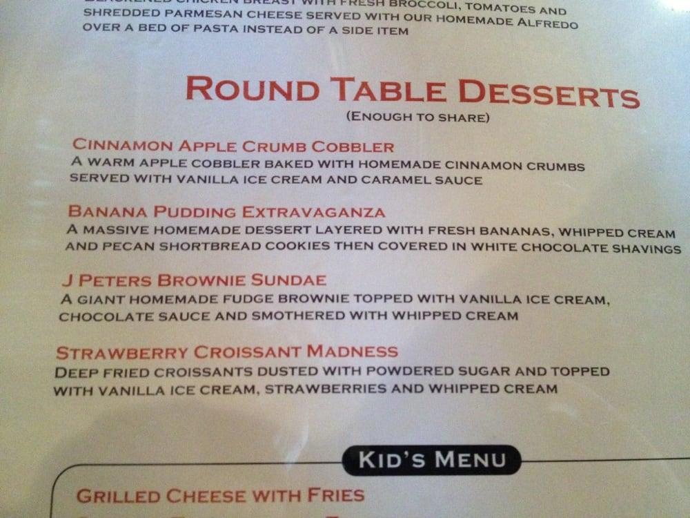 Menu at J Peters Grill & Bar, Anderson, 202 S Main St