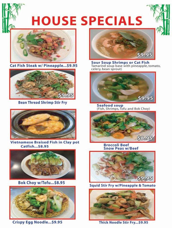 Menu at Pho Royal restaurant, Lemon Grove