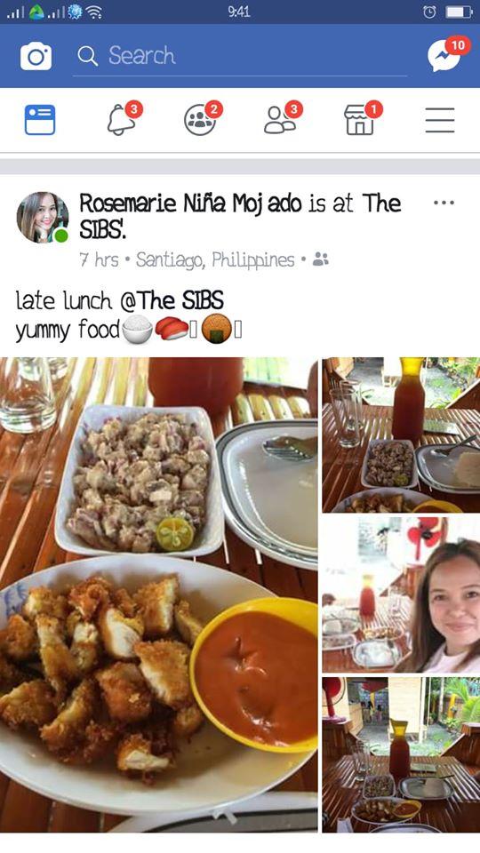Menu at The Sibs restaurant, Santiago