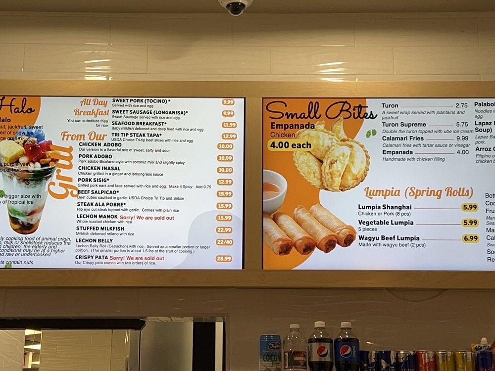 Menu at Halo Halo Filipino Kitchen desserts, Las Vegas
