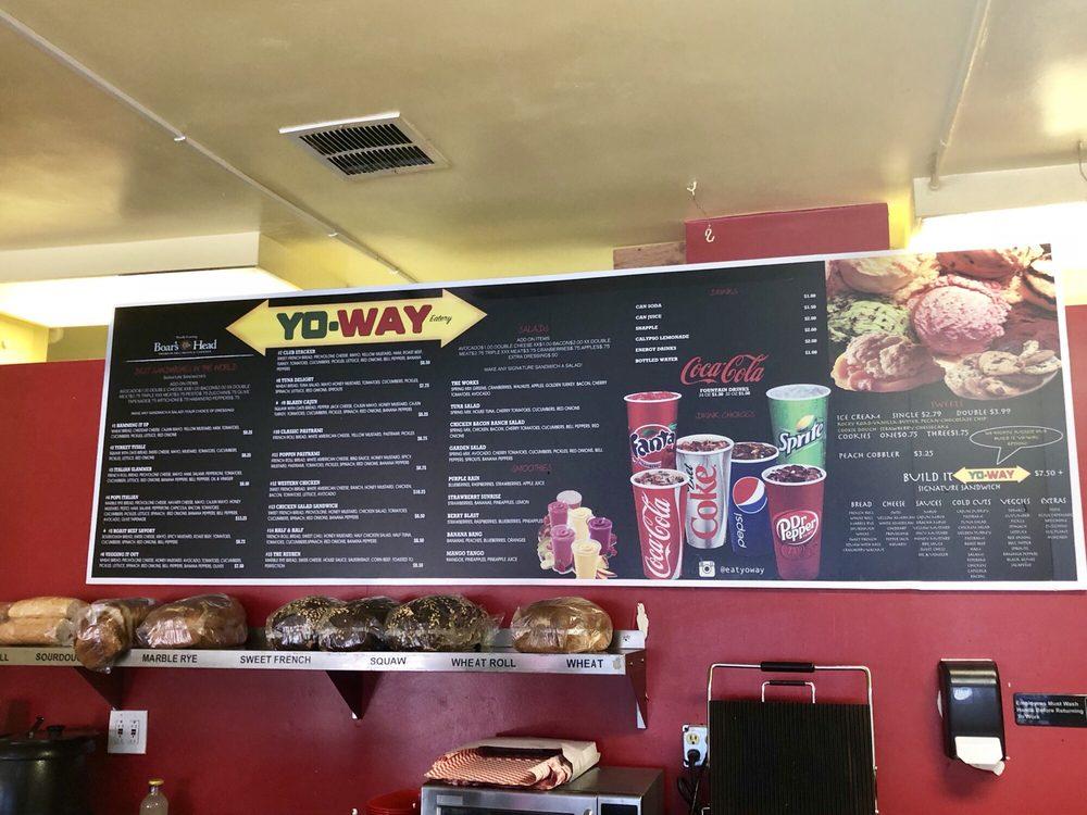 Menu at YO WAY SANDWICH SHOP pub & bar, Gardena