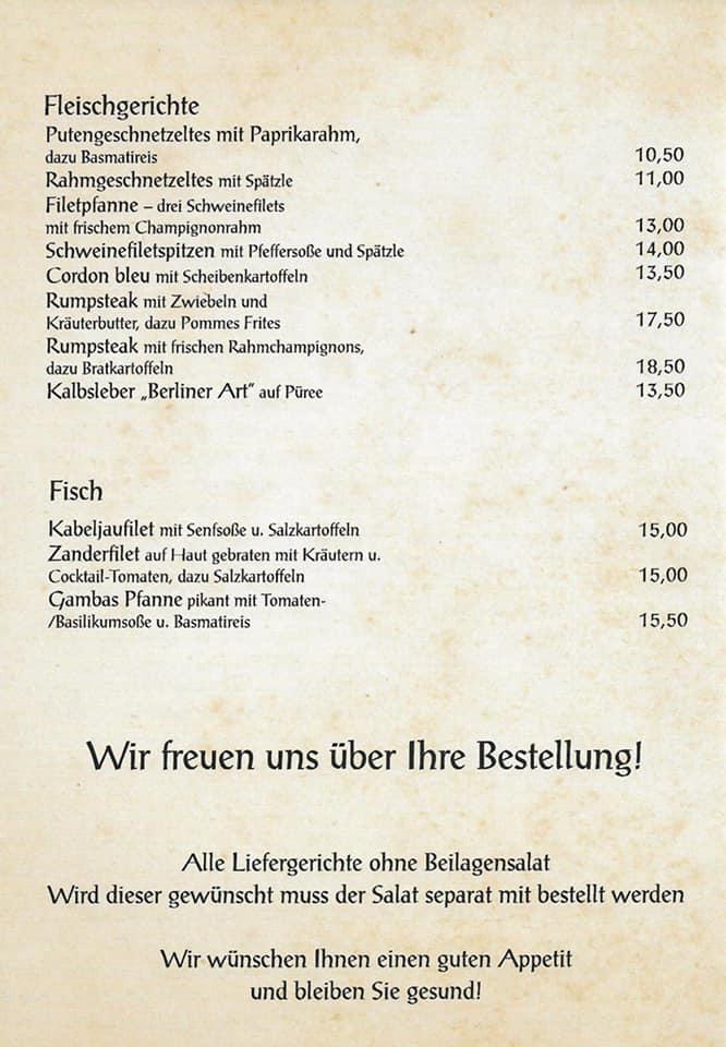 Menu at Zur alten Post restaurant, Meerbusch, Dorfstraße 4