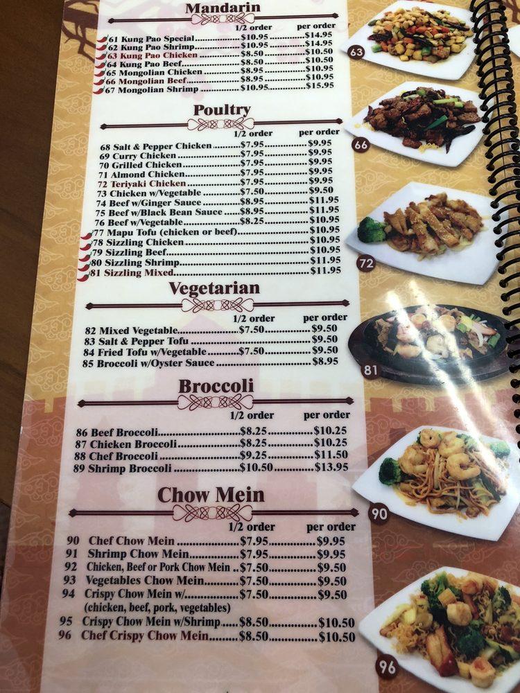 Menu at Chef Lee's Food Express fast food, El Centro