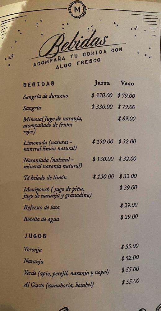Menu at Restaurant Merlot Bistro, Tijuana, Av. Tapachula 3