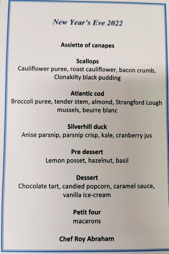 Menu at The Smuggler's Table pub & bar, Killyleagh