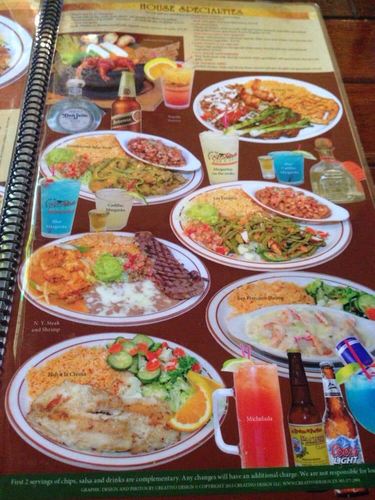 Menu at El Patron Bar and Grill, Bakersfield, Panama Ln