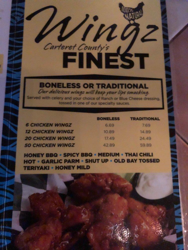 Menu at Riptidez pizzeria, Cedar Point