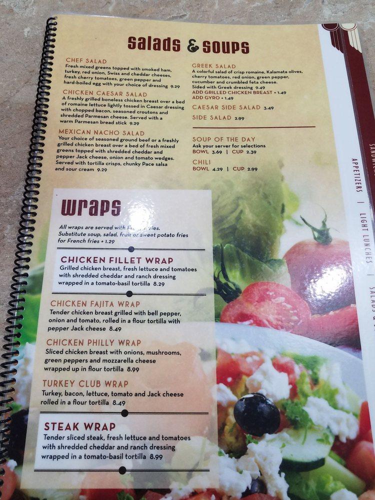 Menu at Diner 67 restaurant, Lomira