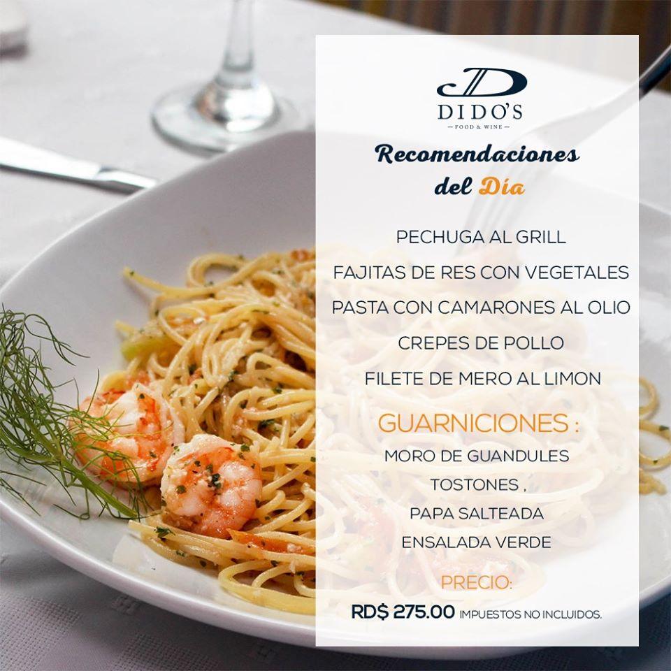 Menu at DIDO'S Food & Wine restaurant, La Romana