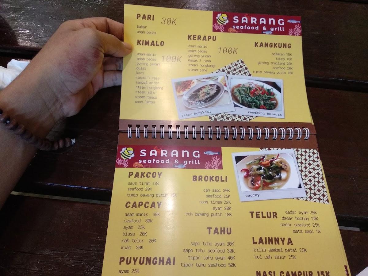 Menu at Restaurant Sarang Rasa Batam, Batam