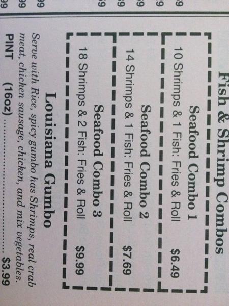 Menu at Louisiana Fried Chicken fast food, Rialto, 212 E Baseline Rd