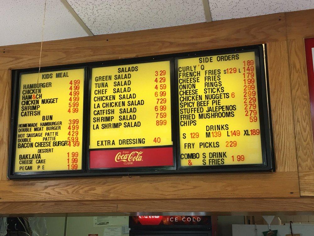 Carta de comida rápida Mr PO-Boy, Baton Rouge, Airline Hwy