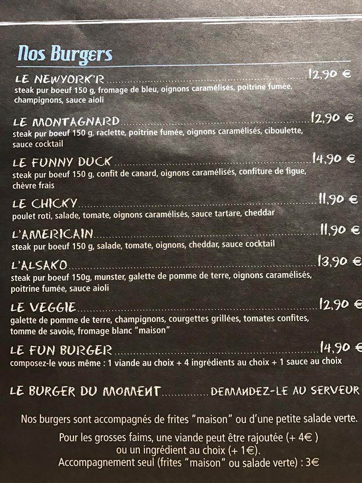 Menu at Fun Burger Benfeld restaurant, Benfeld
