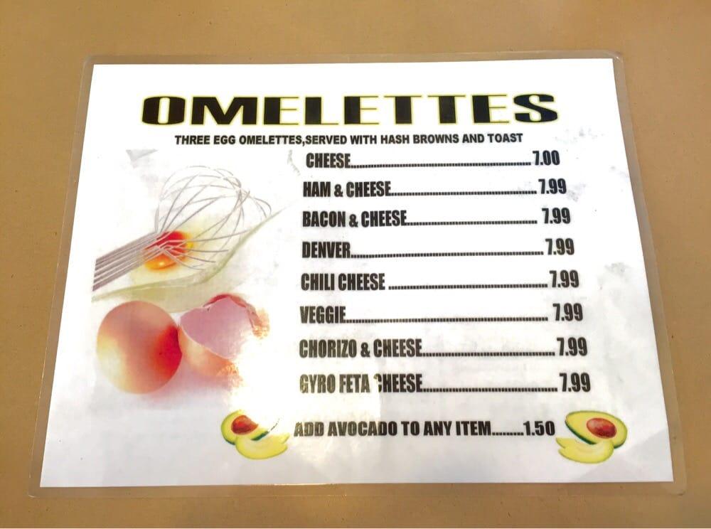 Menu at Y' Not Burgers restaurant, Torrance