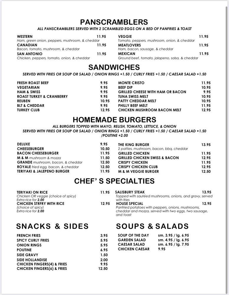 Menu at The Best Grill restaurant, Langley Township