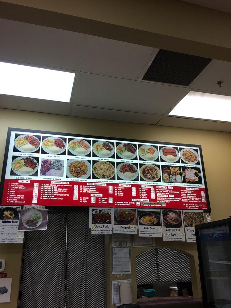 Menu at Sequim Bento Teriyaki restaurant, Sequim
